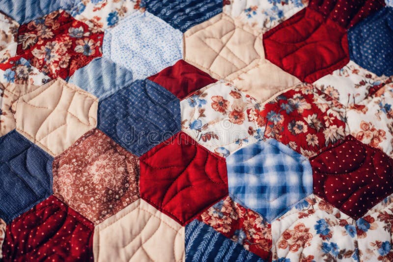 Color Handmade Blanket in Style Patchwork. Patchwork Quilt Stock Image ...