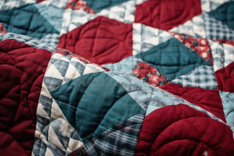 Color Handmade Blanket in Style Patchwork. Patchwork Quilt Stock ...