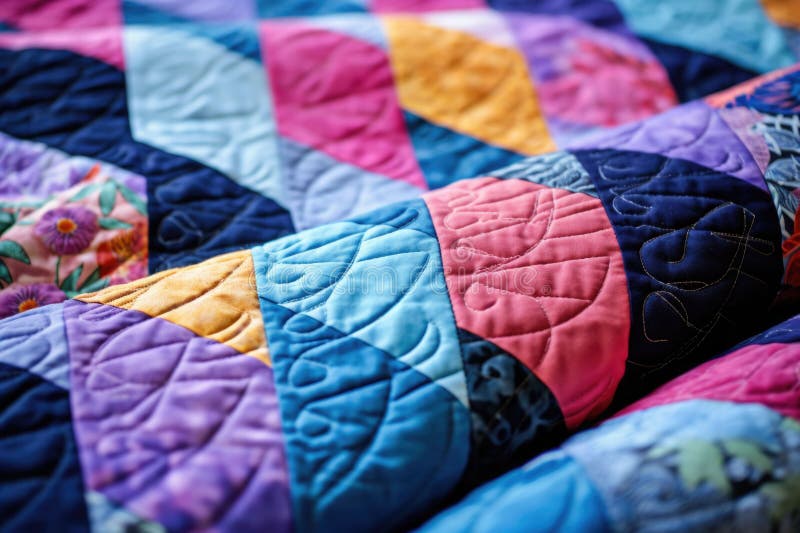 Color Handmade Blanket in Style Patchwork. Patchwork Quilt Stock ...