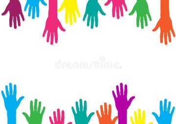 Color hands background stock vector. Illustration of creative - 36234036