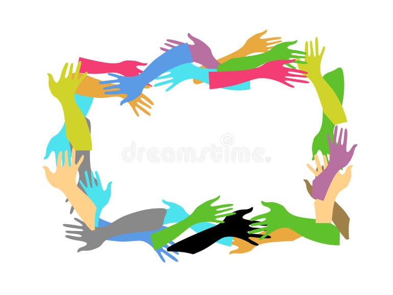 Clip Art Hands Border Stock Illustrations – 180 Clip Art Hands Border ...