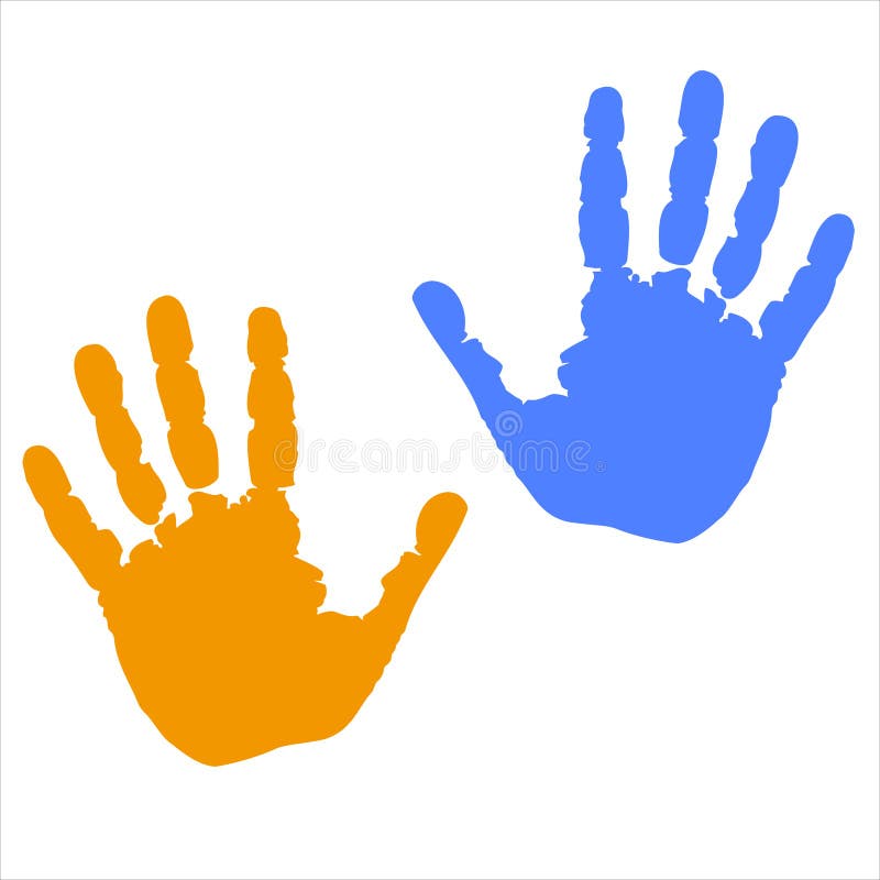 Hand Palm Vector Color