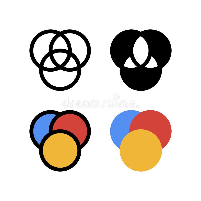 Color Harmony Icon and Illustration Vector Stock Vector - Illustration ...