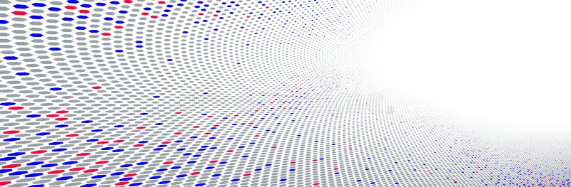 Color Hexagons Pattern in 3D Perspective Vector Abstract Background ...