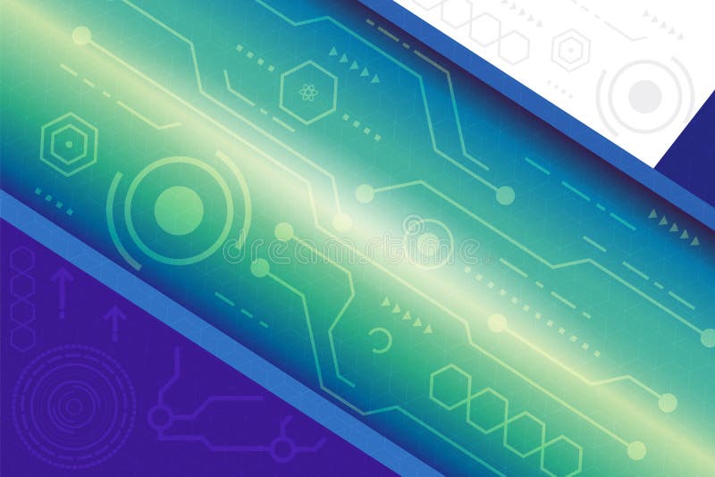 Color Hi-tech Background for Pretentation Stock Illustration ...