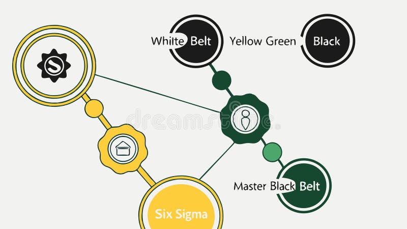Color Hierarchy Chart with Interconnected Nodes, Vector Design ...