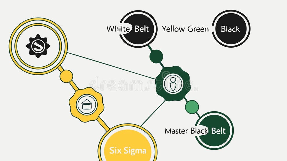 Color Hierarchy Chart with Interconnected Nodes, Vector Design ...