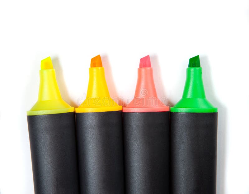 Color highlight markers stock photo. Image of color, paint - 30947000