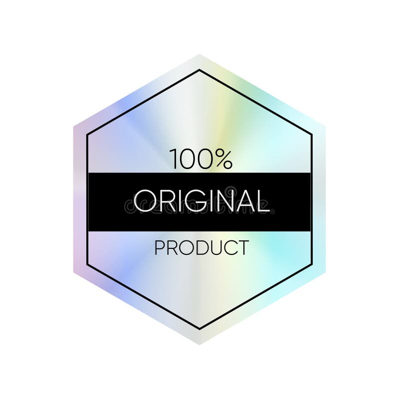 Color Holographic Hexagon Sticker, Holographic Effect Label, Original ...