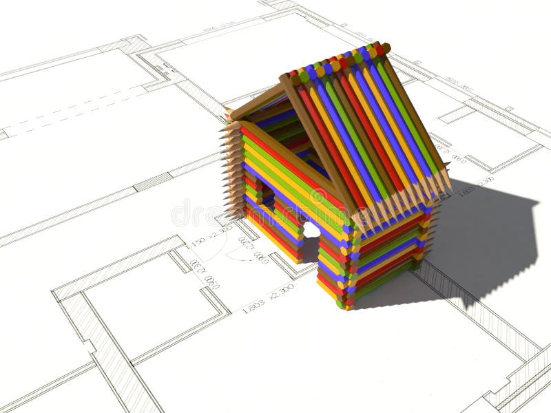 Color House stock illustration. Illustration of indoors - 9169575