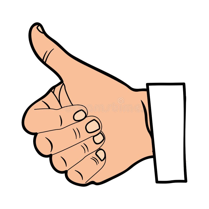 Color Human All Good Hand Icon Stock Illustration - Illustration of ...