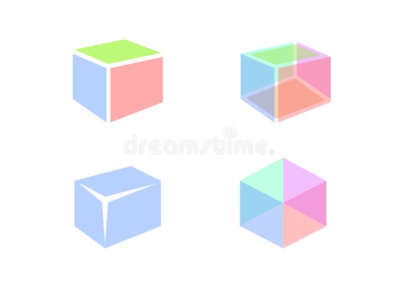 Color Ice Cube Symbols Icon / Vector Stock Vector - Illustration of ...