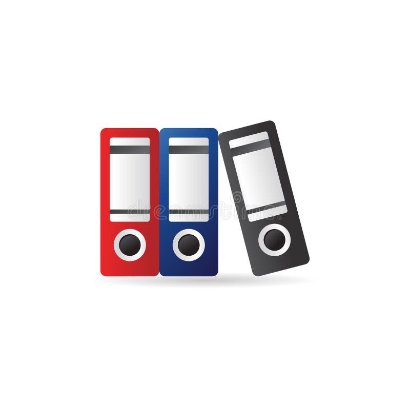 Color Icon - Office folder stock vector. Illustration of ring - 193421157