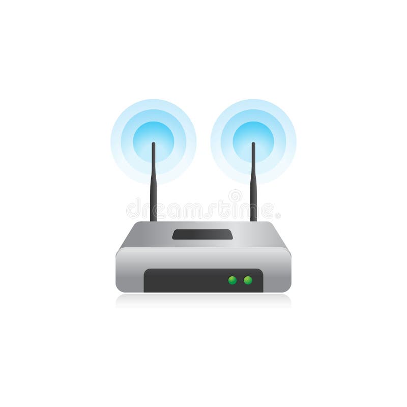 Color Icon - Router Internet Stock Vector - Illustration of connection ...