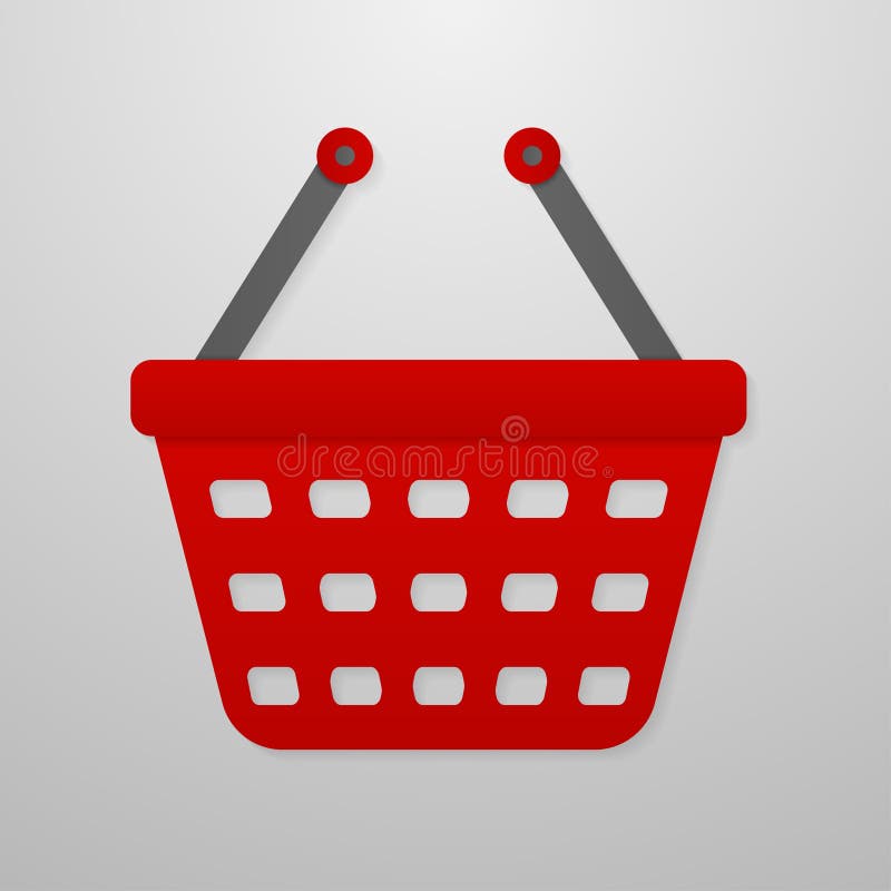 Color Icon of Shopping Cart Stock Vector - Illustration of internet ...
