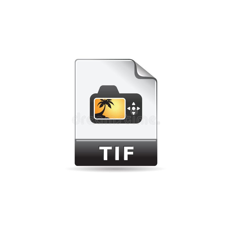 Color Icon - TIF File Format Stock Vector - Illustration of industrial ...