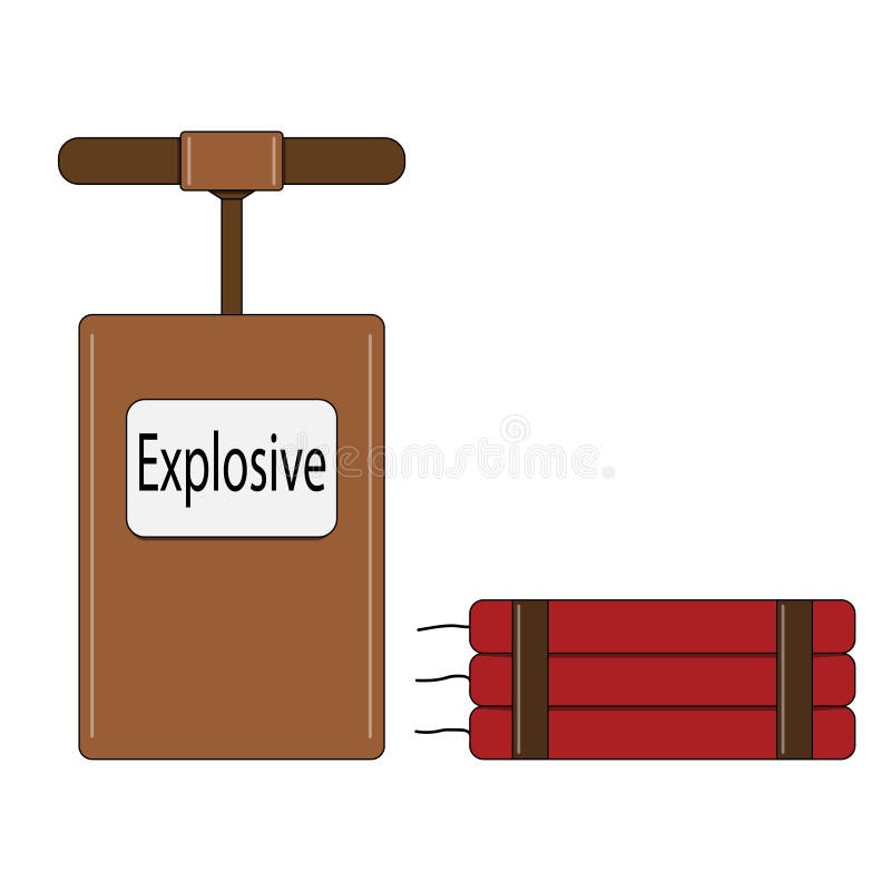 Two Color Explosive Vector Icon from Army Concept. Isolated Blue ...