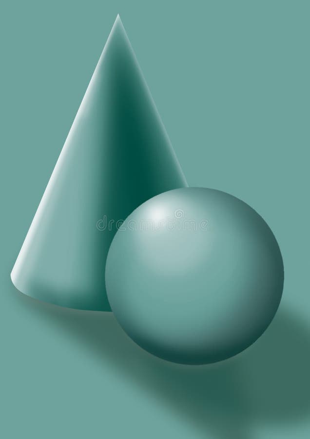 Color Illustration of Geometric Objects Stock Illustration ...