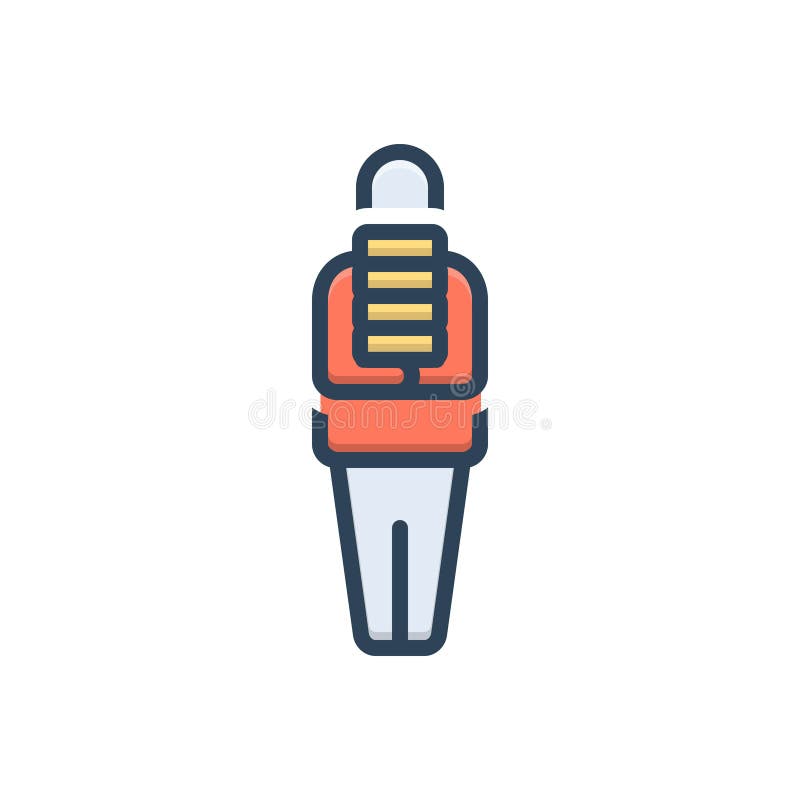 Color Illustration Icon for Bringing, Carry and Burden Stock Vector ...