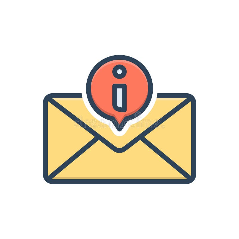 Color Illustration Icon for Info, Inform and Helpdesk Stock Vector ...