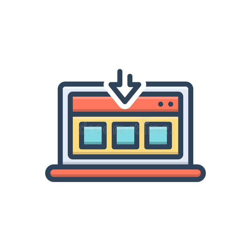 Color Illustration Icon for Input, Keyboard and Typescript Stock Vector - Illustration of icon ...