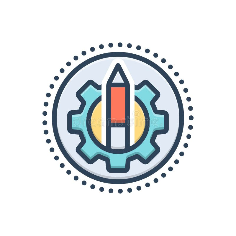 Color Illustration Icon for Modified, Improved and Gear Stock Vector ...