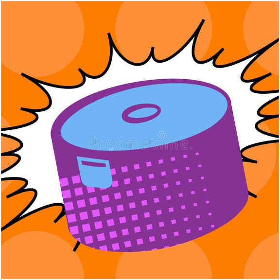 Music Column in the Style of Pop-art Stock Vector - Illustration of ...