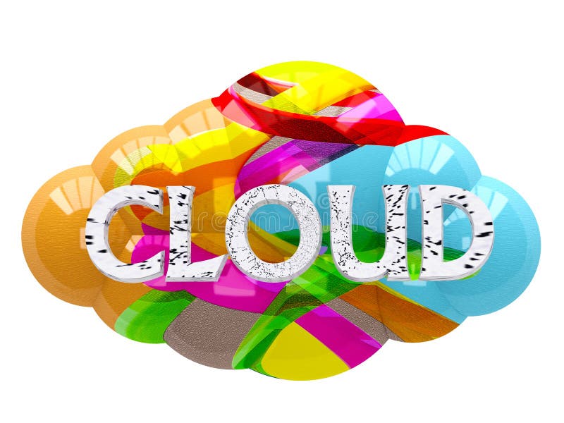 The color image cloud stock illustration. Illustration of locker - 59823238