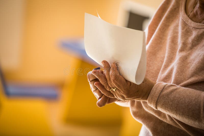 Person Voting, Casting a Ballot Stock Photo - Image of polling, freedom ... Person Voting, Casting a Ballot Stock Photo - Image of polling, freedom ...