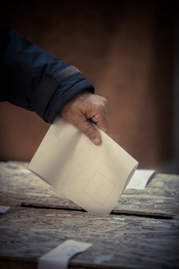 Person Voting, Casting a Ballot Stock Image - Image of decision, person ... Person Voting, Casting a Ballot Stock Image - Image of decision, person ...