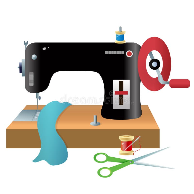 Sewing Machine White Background Stock Illustrations – 4,252 Sewing ...