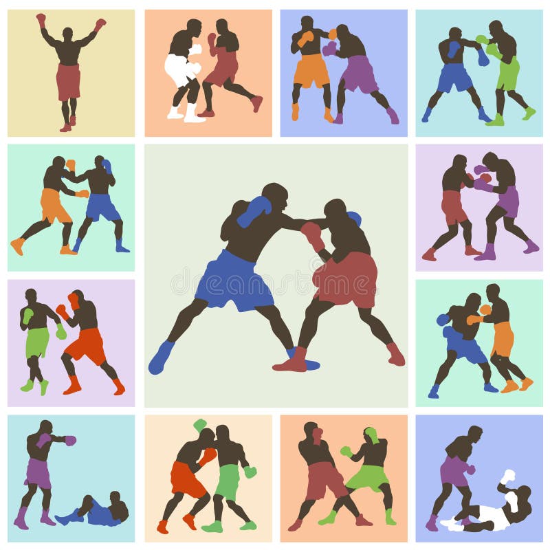 Multicolored Background Boxers Stock Illustrations – 2 Multicolored ...