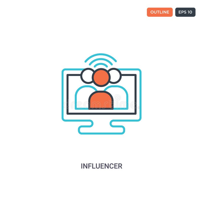 Two Color Influencer Vector Icon from Blogger and Influencer Concept ... Two Color Influencer Vector Icon from Blogger and Influencer Concept ...