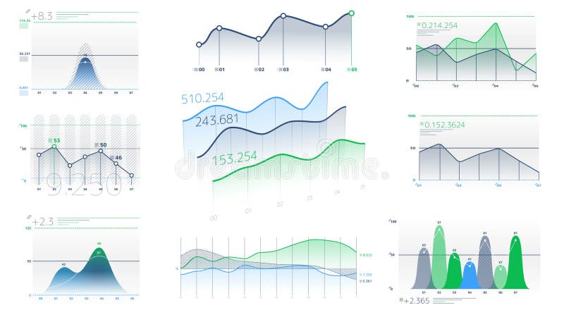 Color Infographics on the White Background Stock Video - Video of ...