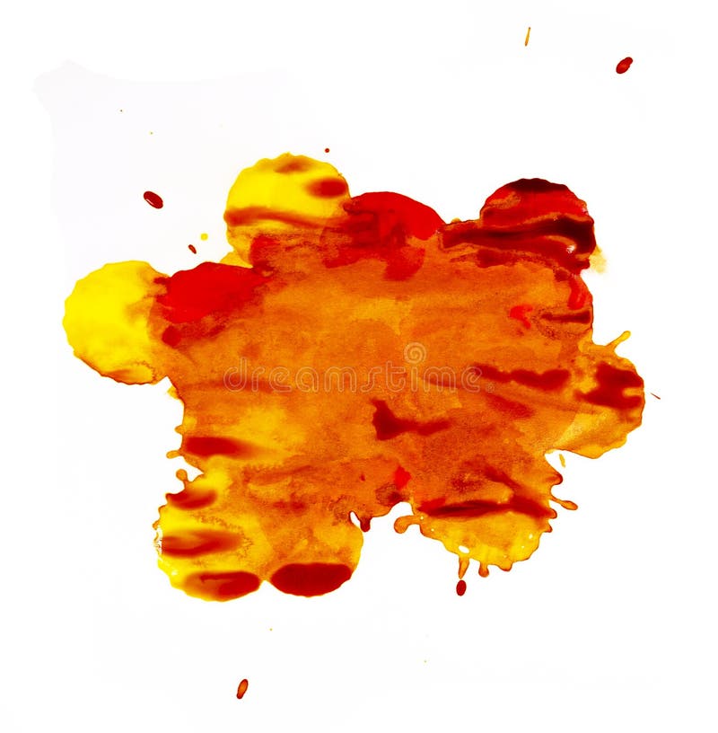 Color ink blot on white stock image. Image of word, green - 202738179