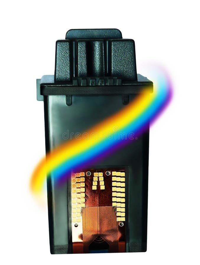 Color Ink Cartridge 1 stock photo. Image of plastic, rainbow - 3226260