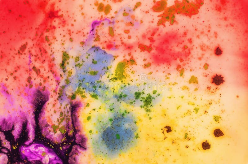 Color Ink and Powder in Milk Texture Stock Photo - Image of color ...