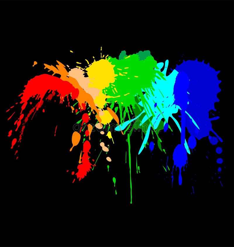 Color ink splash stock vector. Illustration of green - 22956045