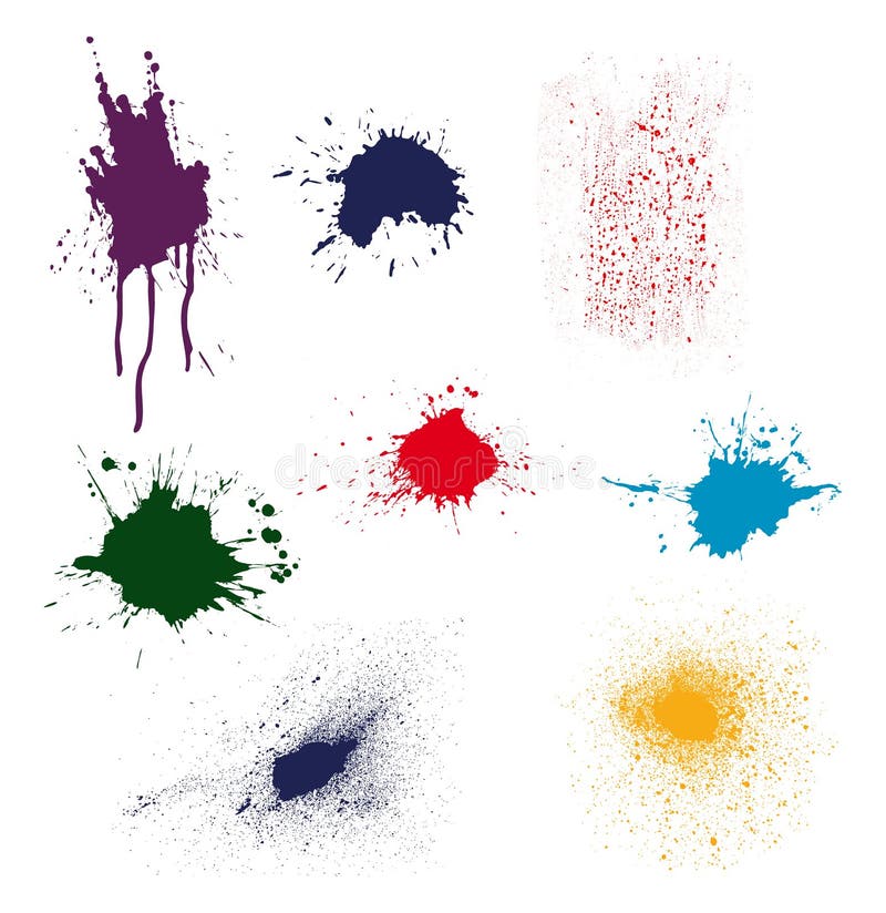 Color ink splatter stock vector. Illustration of decoration - 8534095
