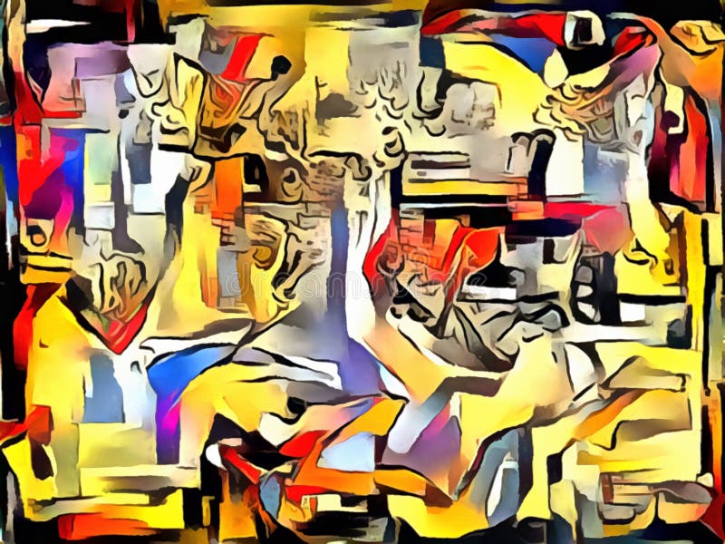 Abstract Illustration in Style of Avant-garde Stock Illustration ...