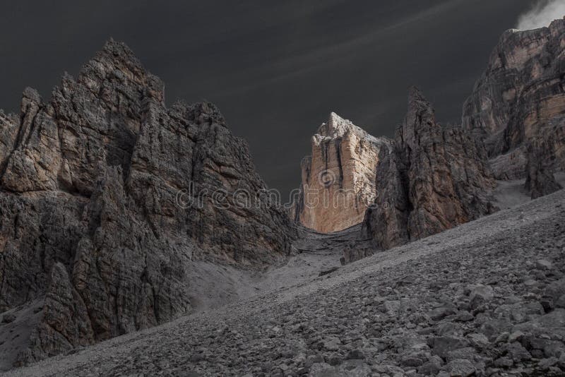 Color Isolation Effect of Flowers with Blurred Braies Lake in the ...