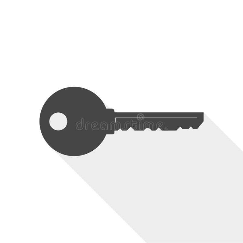 Color key flat icon stock vector. Illustration of close - 121843924