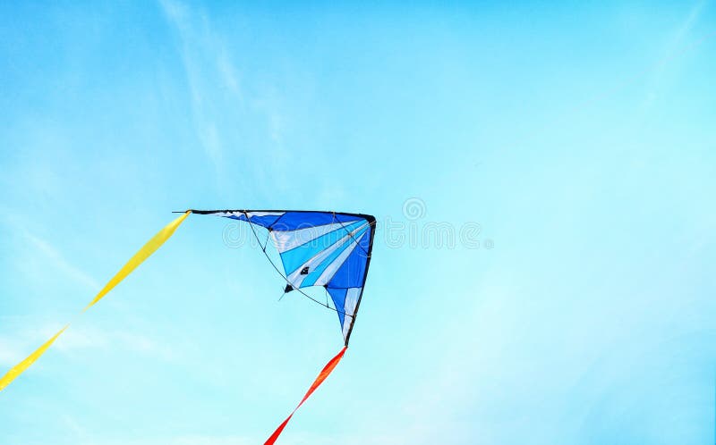 Color kite in the sky stock image. Image of flying, descriptive - 6333231