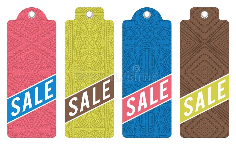 Color Labels with Sale Offer, Vector Stock Vector - Illustration of ...