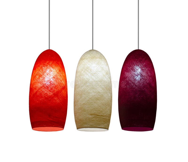 3 color lamps stock photo. Image of white, orange, colorfull - 42196412
