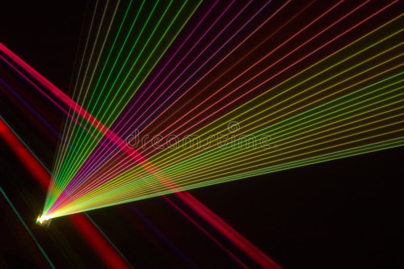 Color laser beams stock photo. Image of fantail, laser - 11112650