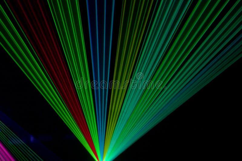 Color laser beams stock photo. Image of yellow, fantail - 11127586