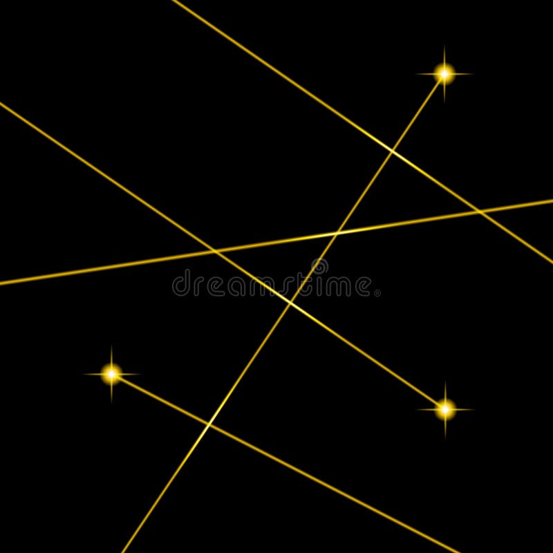 Color Laser Light Set on Black Background. Vector Stock Vector ...