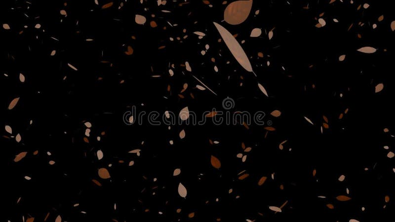 Color Leaves Falling Particles Motion Graphics Stock Footage - Video of ...