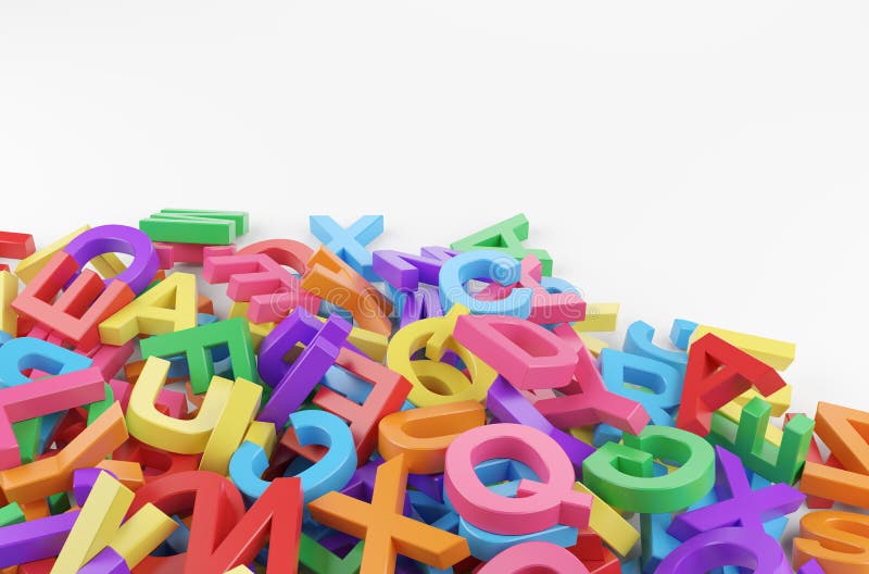 Color letters stock illustration. Illustration of style - 49173740